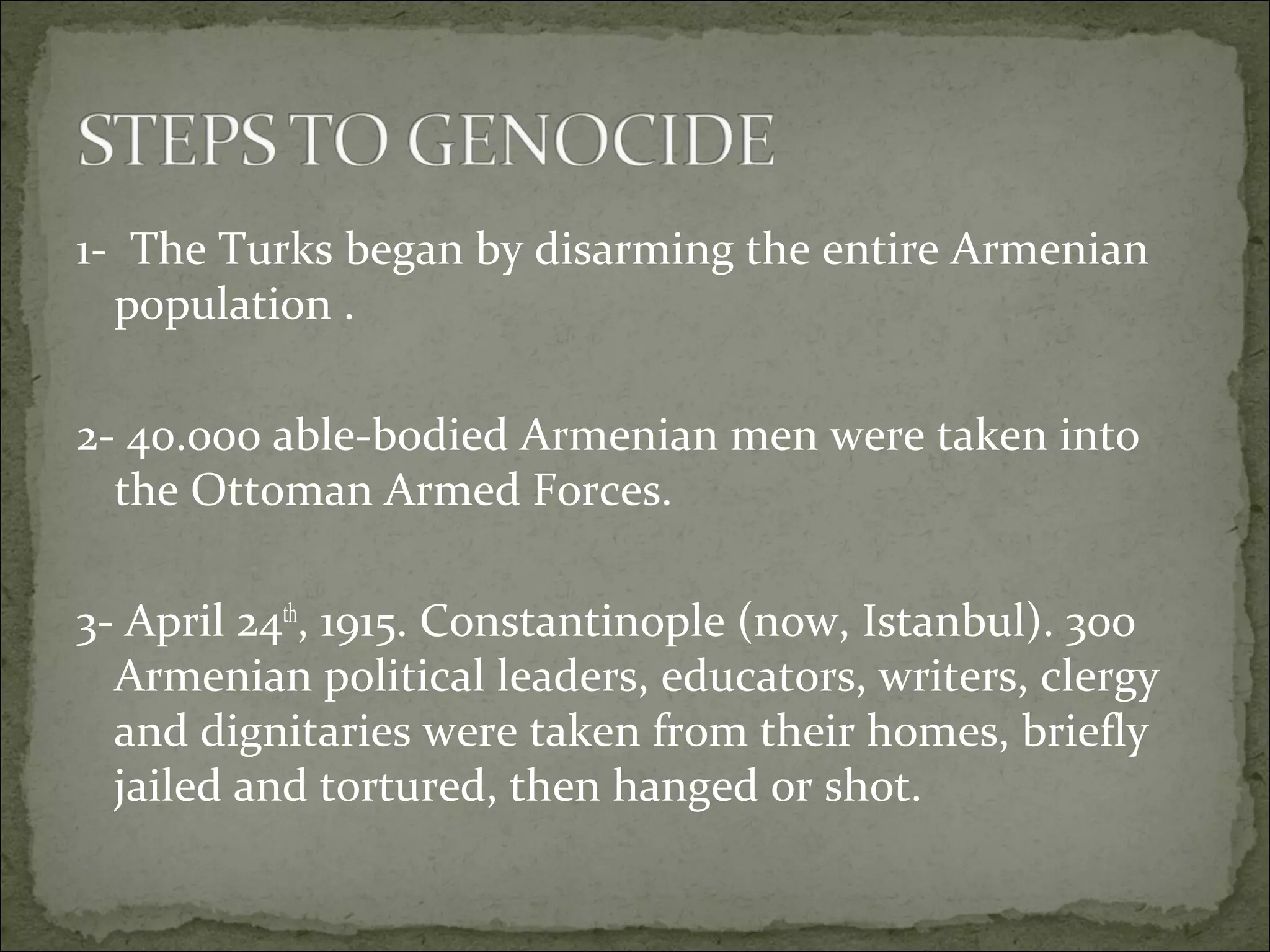 Armenian genocide | PPT