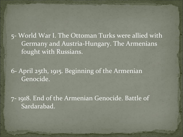 Armenian genocide | PPT