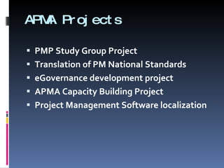 Armenian Project Management Association | PPT