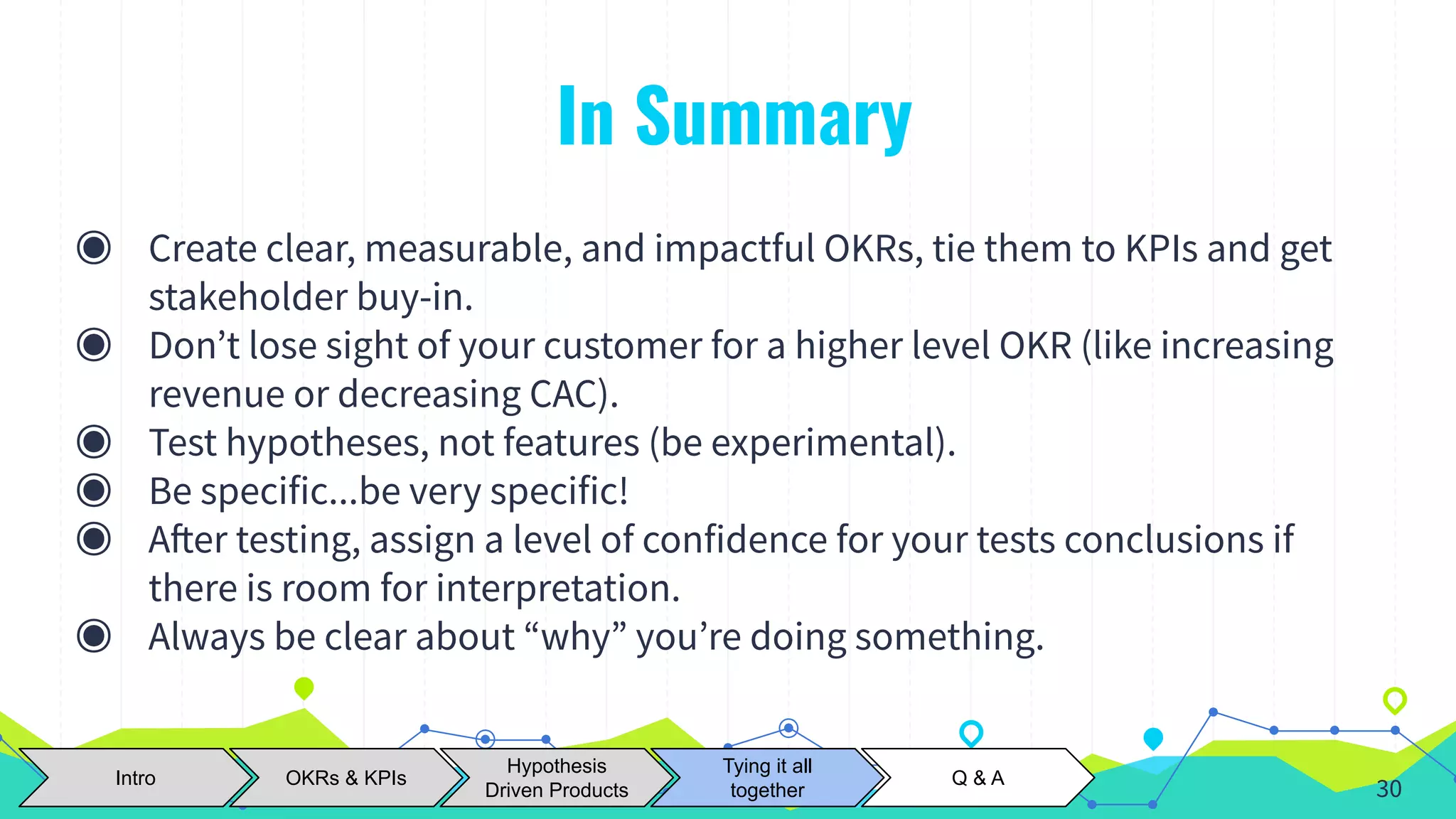 OKRs, KPIs, and hypothesis driven product development | PDF