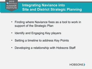 Integrating Naviance into Site and District Strategic Planning | PPT