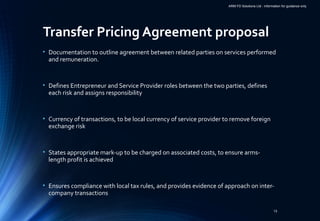 ARM FD Solutions - Transfer pricing methodology | PPT