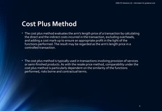 ARM FD Solutions - Transfer pricing methodology | PPT