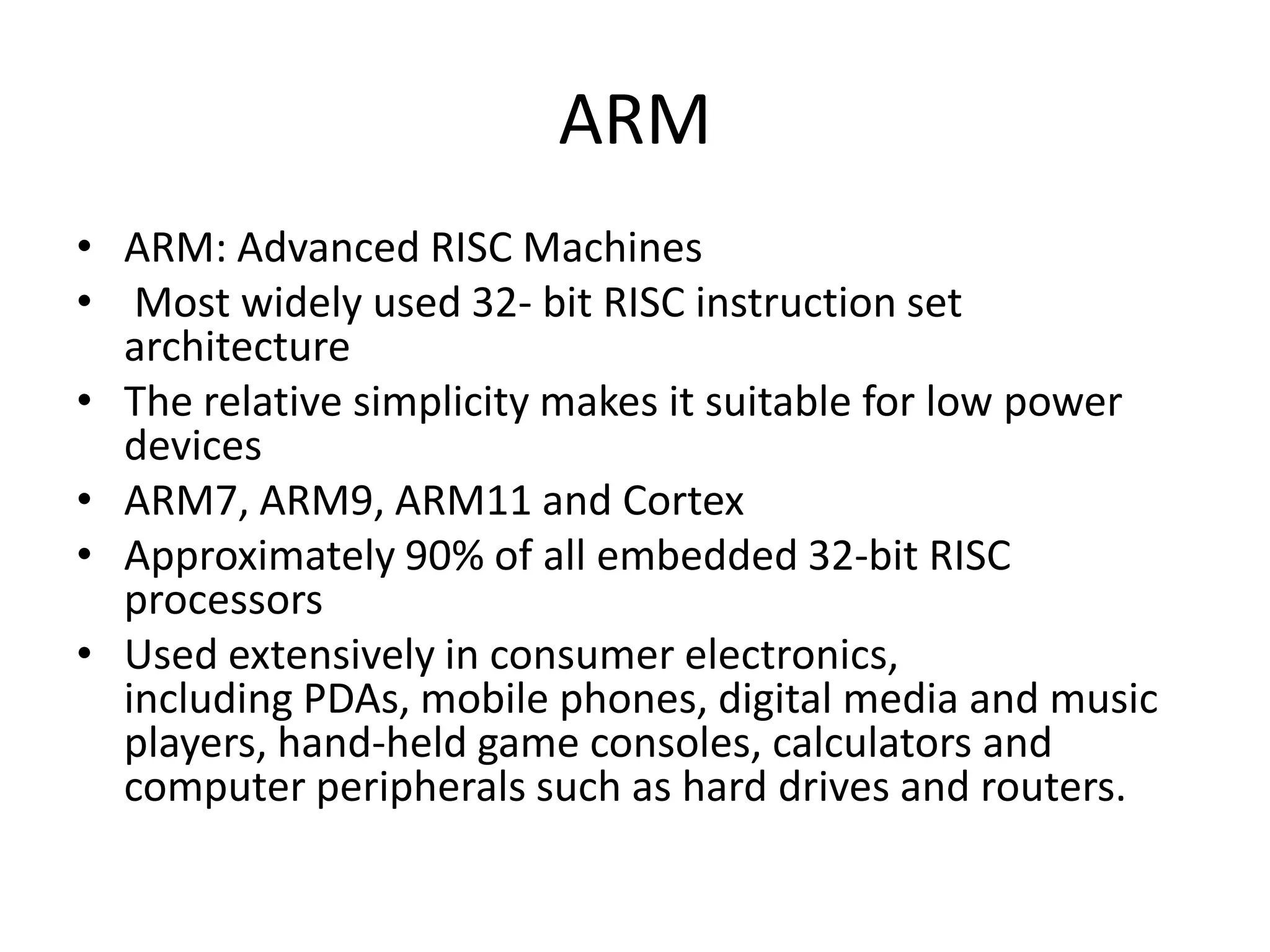 ARM Processor | PPTX