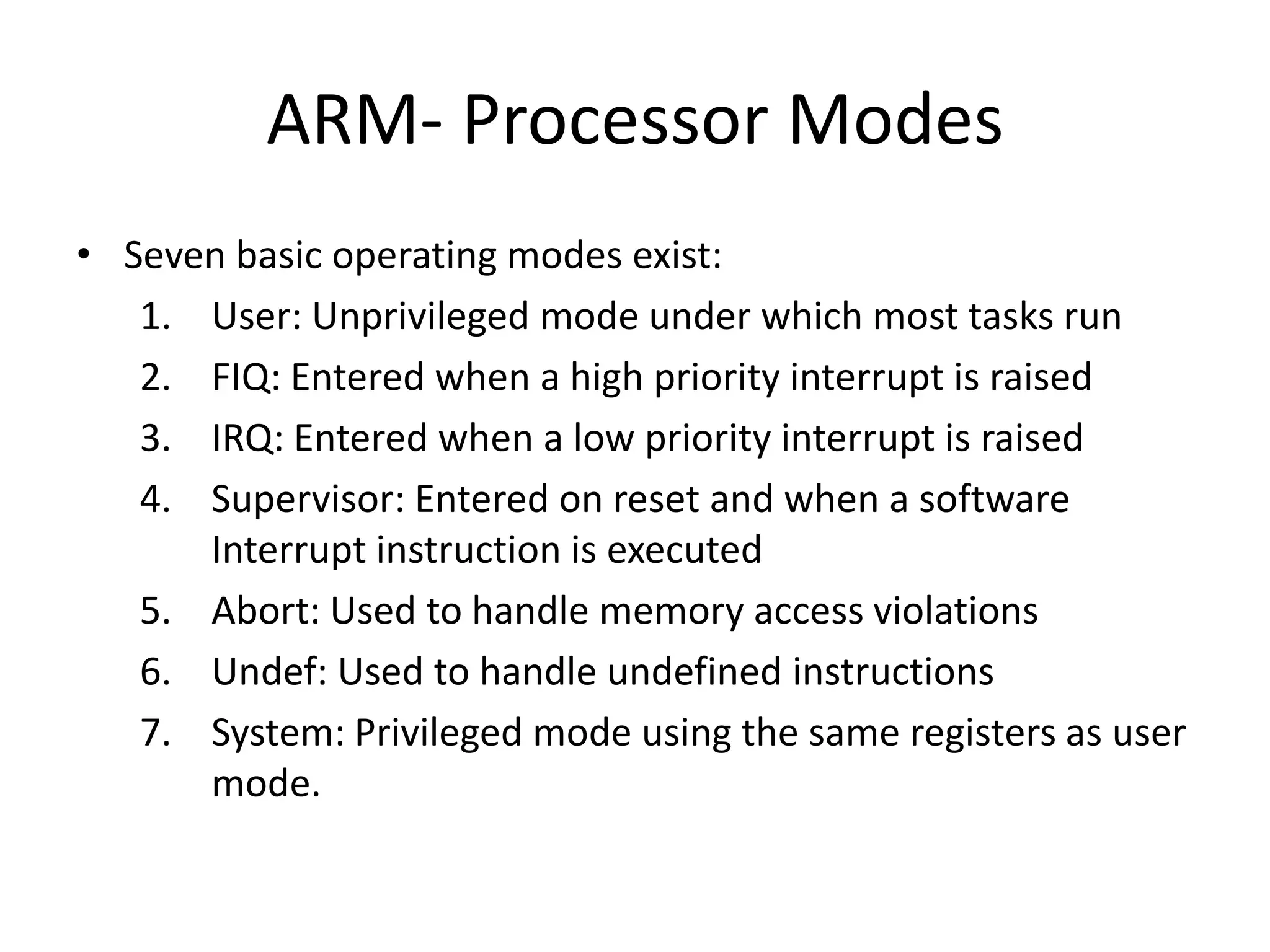 ARM Processor | PPTX