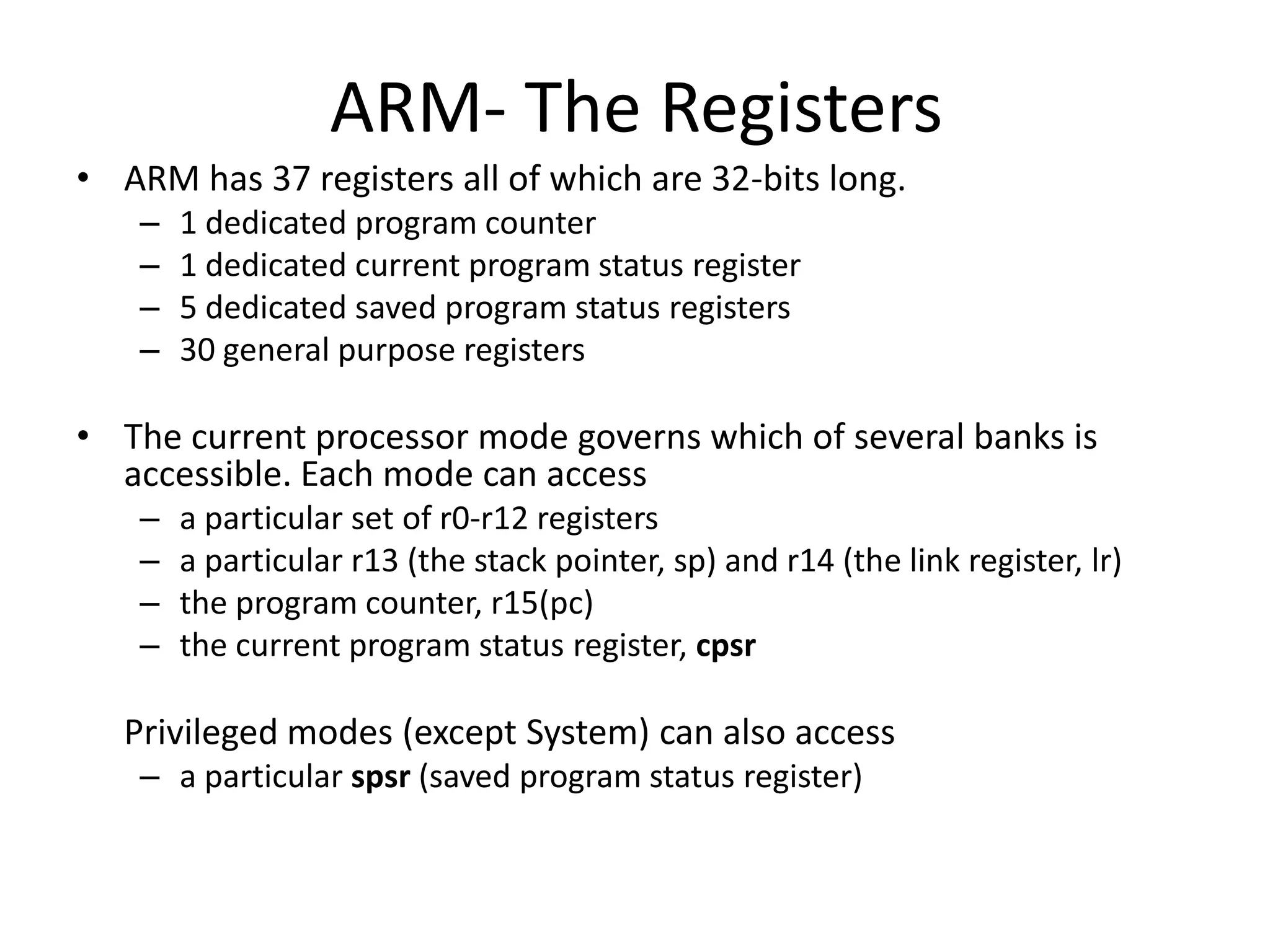 ARM Processor | PPTX