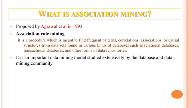Association Rule Mining And Apriori Algorithm Pptx Databases Computer Software And