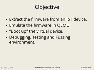 ARM IoT Firmware Emulation Workshop | PPT