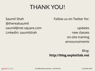 ARM IoT Firmware Emulation Workshop | PPT