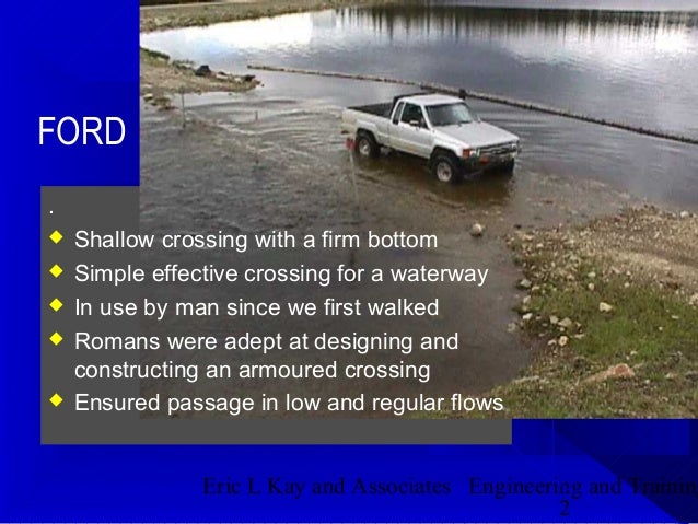 Armoured Ford - Low Water Stream Crossing