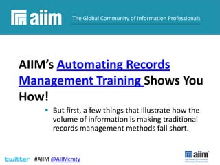 Automated Records Management for the Federal Government | PPTX
