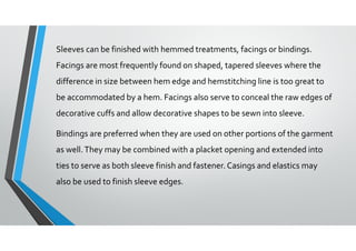 EDGE FINISHES (ARMHOLES) | PDF