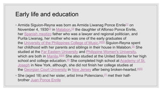 Armida Siguion-Reyna life, Biography, Career, Death.pptx