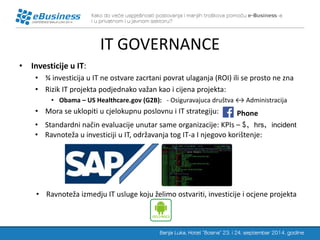 Armin Dinar, PwC Rumunija: „Upravljanja IT aktivnostima (IT Governance ...
