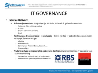 Armin Dinar, PwC Rumunija: „Upravljanja IT aktivnostima (IT Governance ...