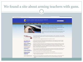 Arming teachers with guns | PPTX
