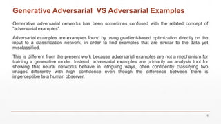 Generative Adversarial networks | PPTX