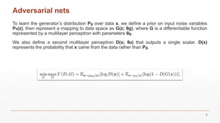 Generative Adversarial networks | PPTX