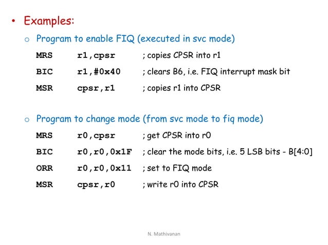 Arm instruction set | PPT