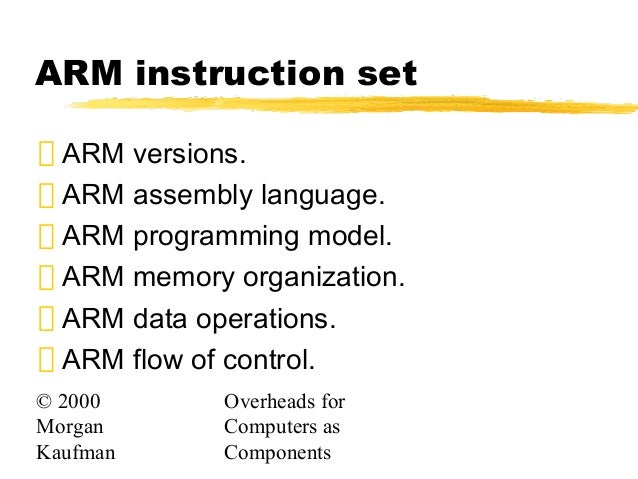 Arm instruction set