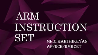 ARM instruction set | PPT