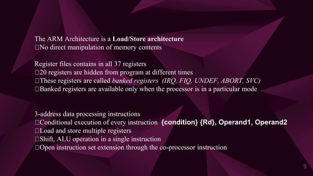 ARM instruction set | PPT