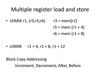 Arm instruction set | PPT