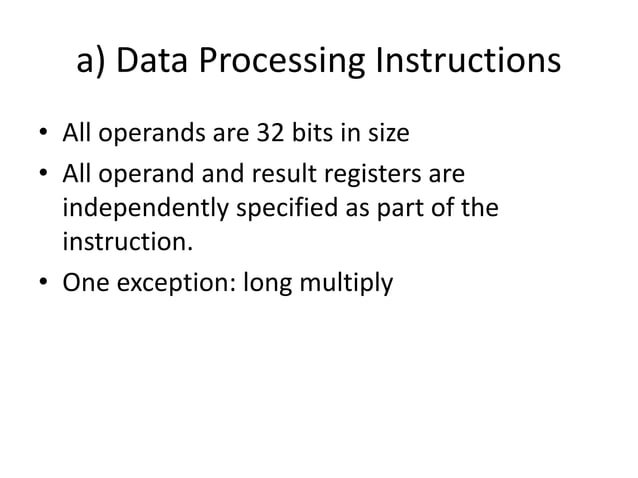 Arm instruction set | PPTX