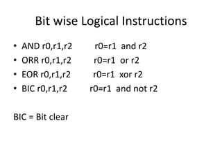 Arm instruction set | PPT