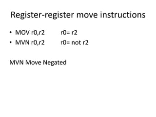 Arm instruction set | PPT