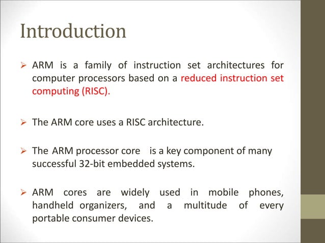 ARM INTRODUCTION.ppt that hepls to unnderstand arm | PPT