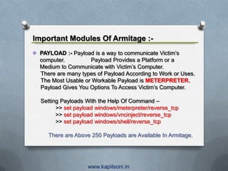 Armitage : Art of Exploitation | PPTX