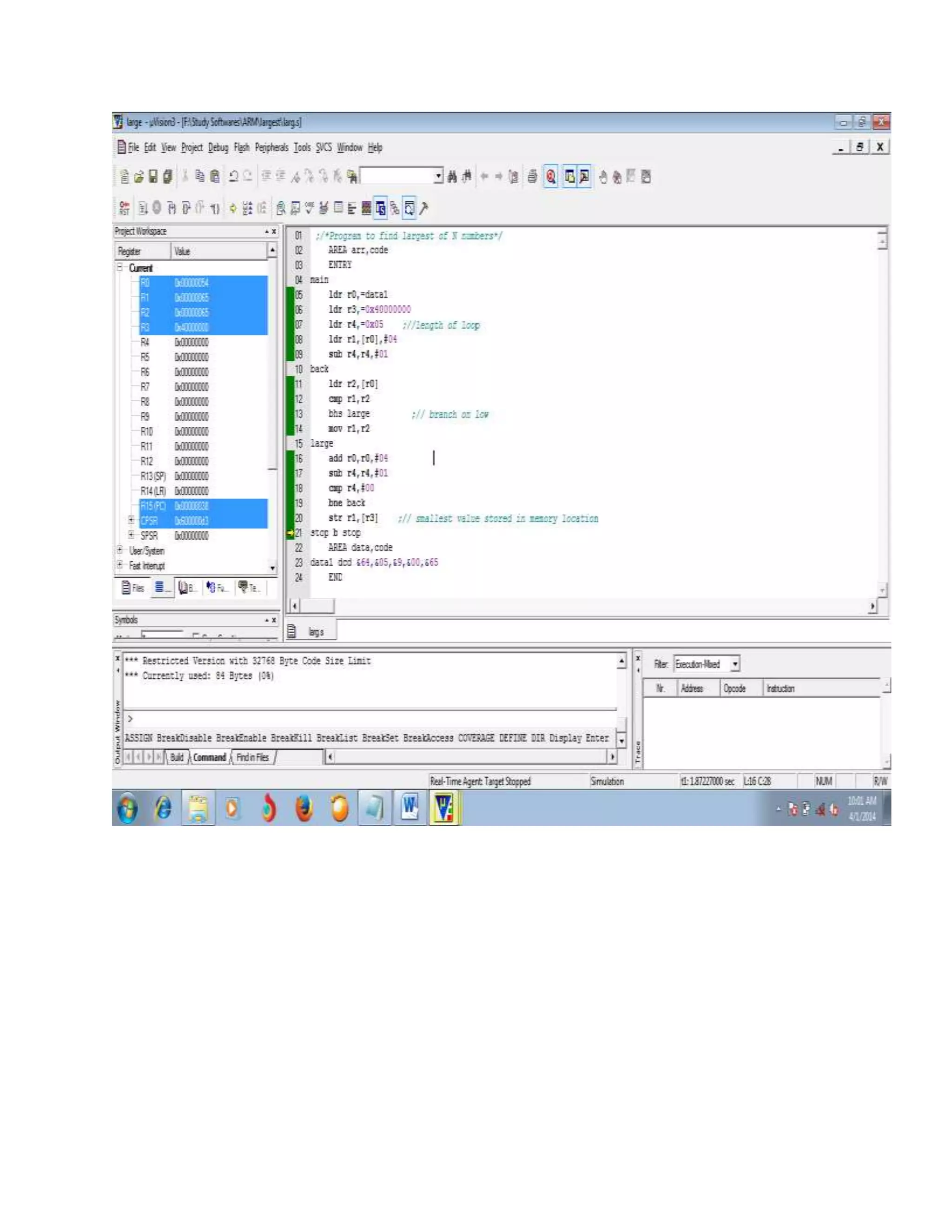 ARM lab programs | DOCX
