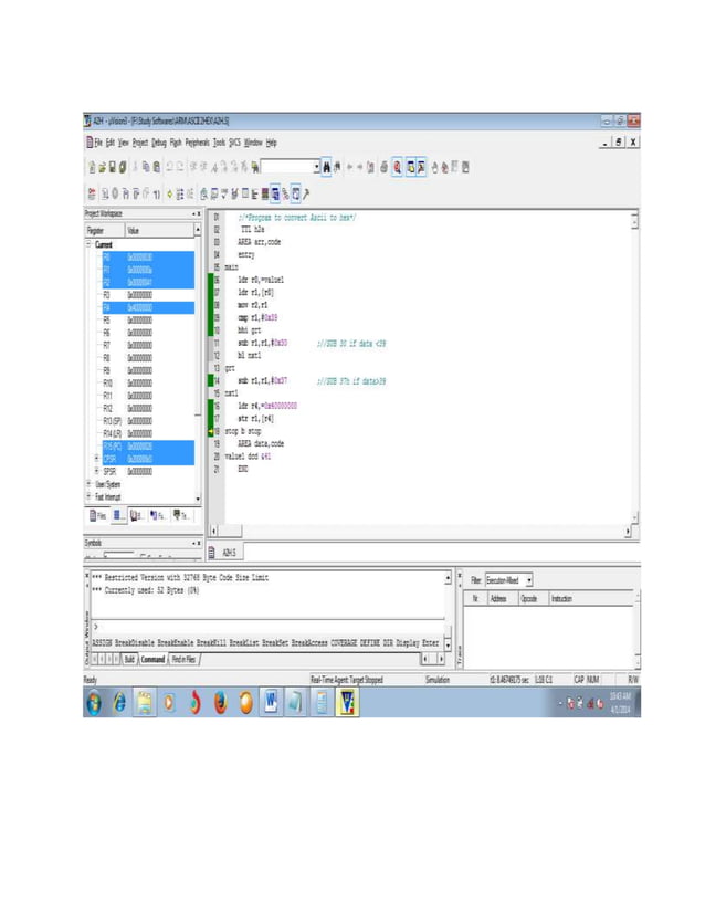 ARM lab programs | DOCX | Programming Languages | Computing