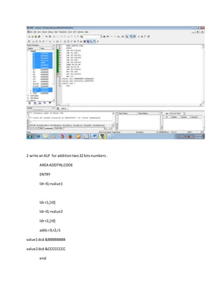 ARM lab programs | DOCX