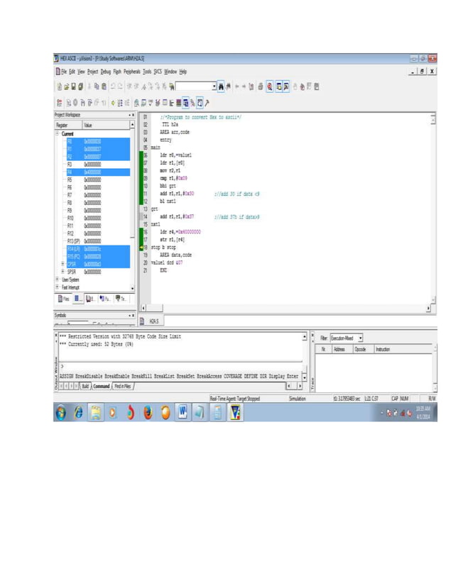 ARM lab programs | DOCX | Programming Languages | Computing