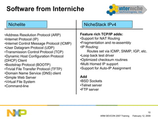 ARM LPC2300/LPC2400 TCP/IP Stack Porting | PDF