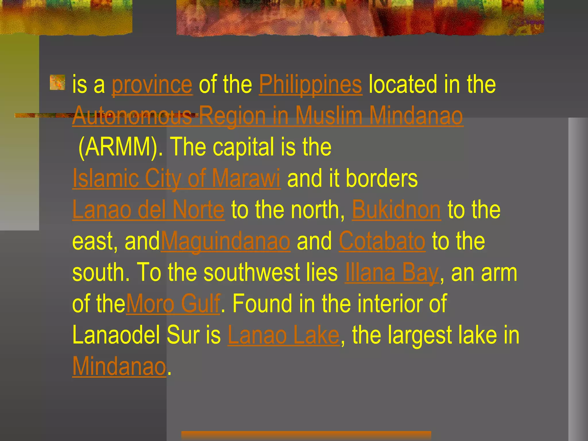 Armm | PPT | Asia Travel | Travel Locations