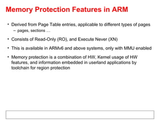 ARM Linux Embedded memory protection techniques | PPT