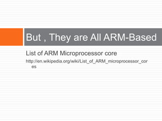 ARM microprocessor(s) | PPTX | Computing | Technology & Computing