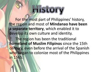 Autonomous Region of Muslim Mindanao | PPTX