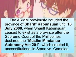 Autonomous Region of Muslim Mindanao | PPTX