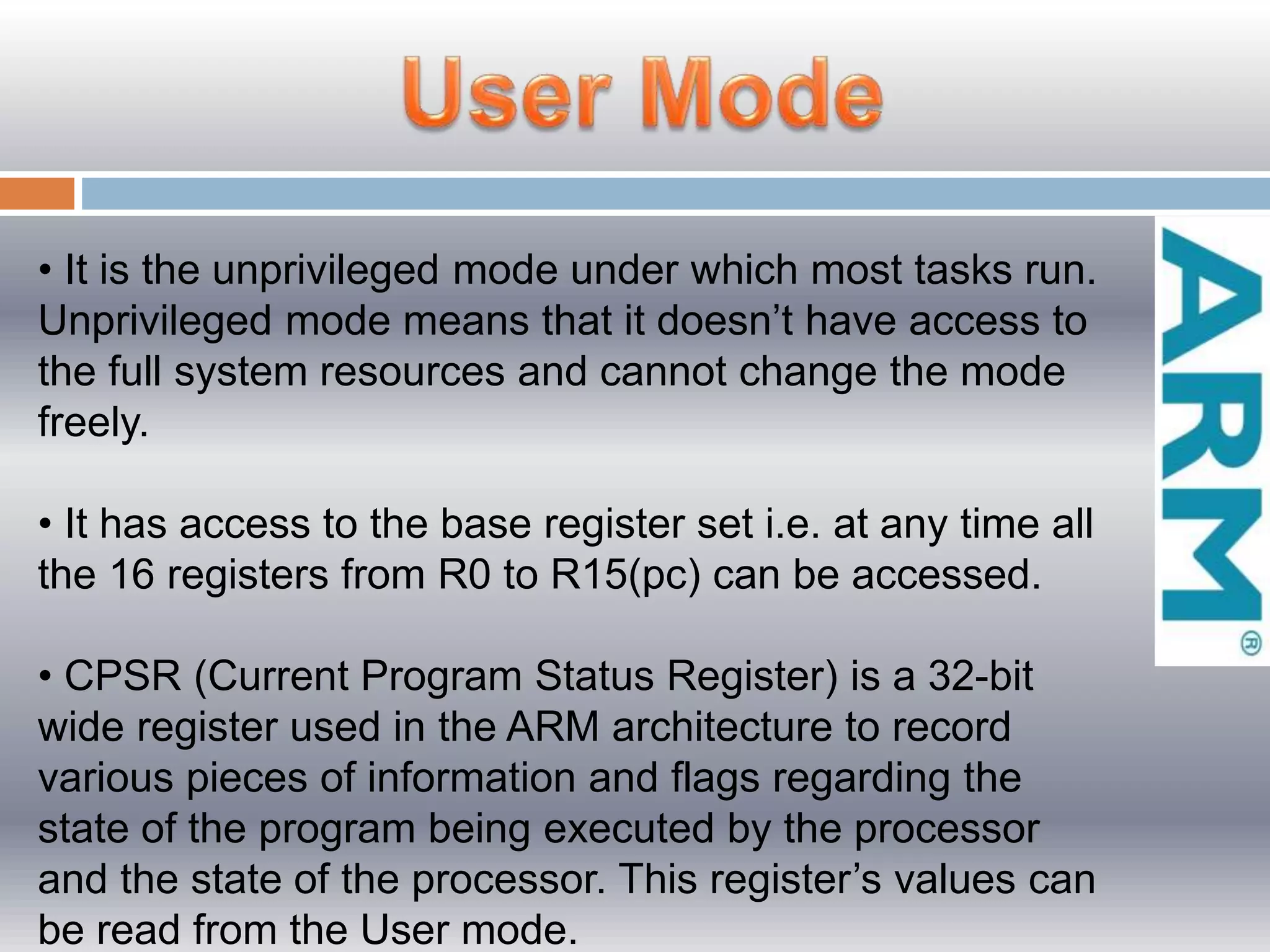 Arm modes | PPTX