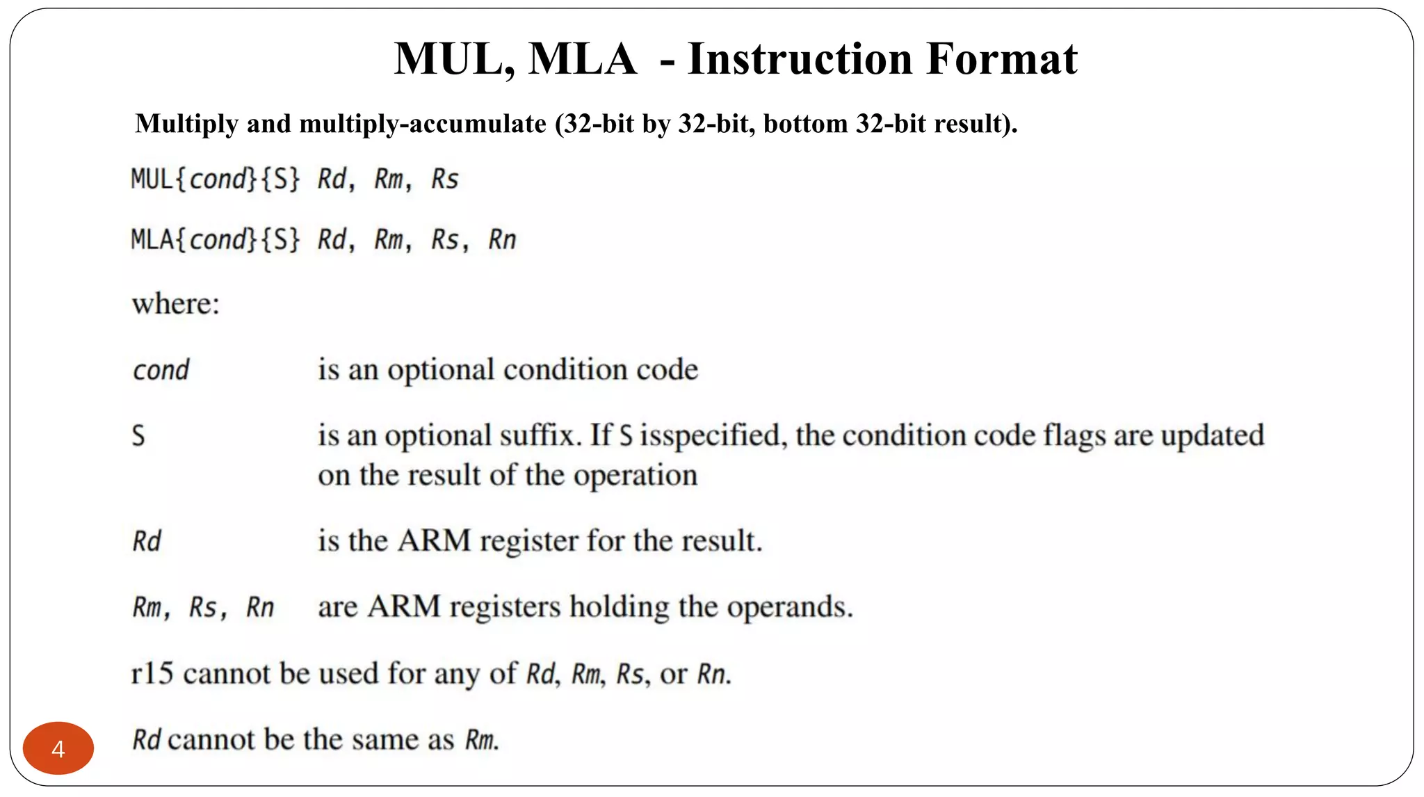 ARM Instructions | PDF