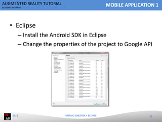 Augmented Reality Application Tutorial for Education 1 | PPT