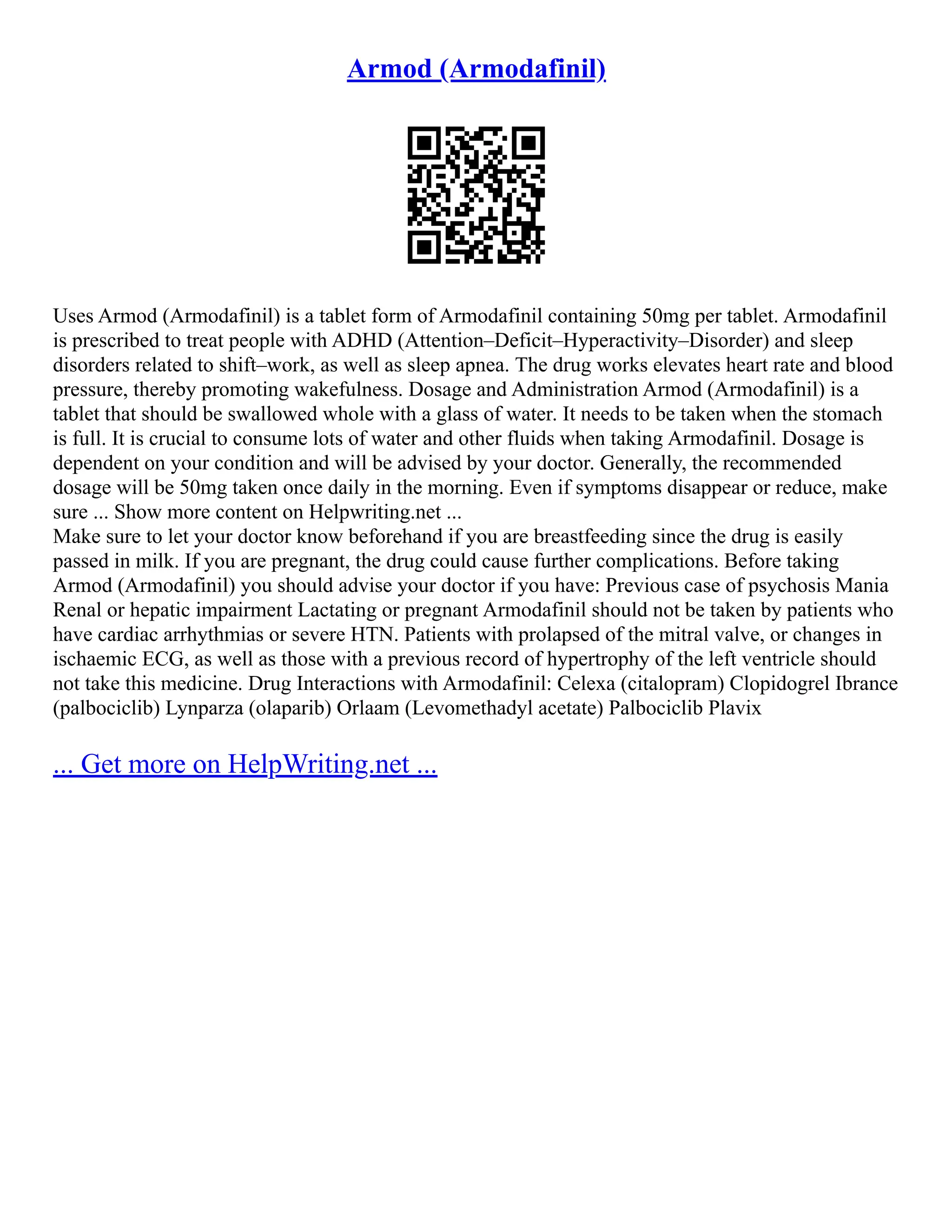 Armod (Armodafinil) | PDF