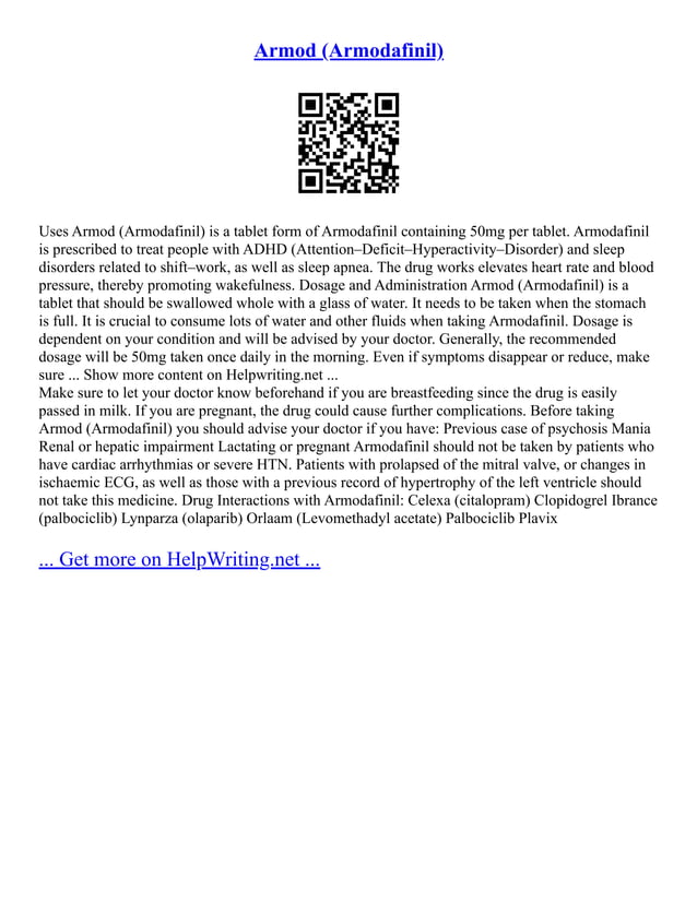 Armod (Armodafinil) | PDF