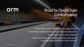 OpenChain Conformance: Arm Case Study | PDF