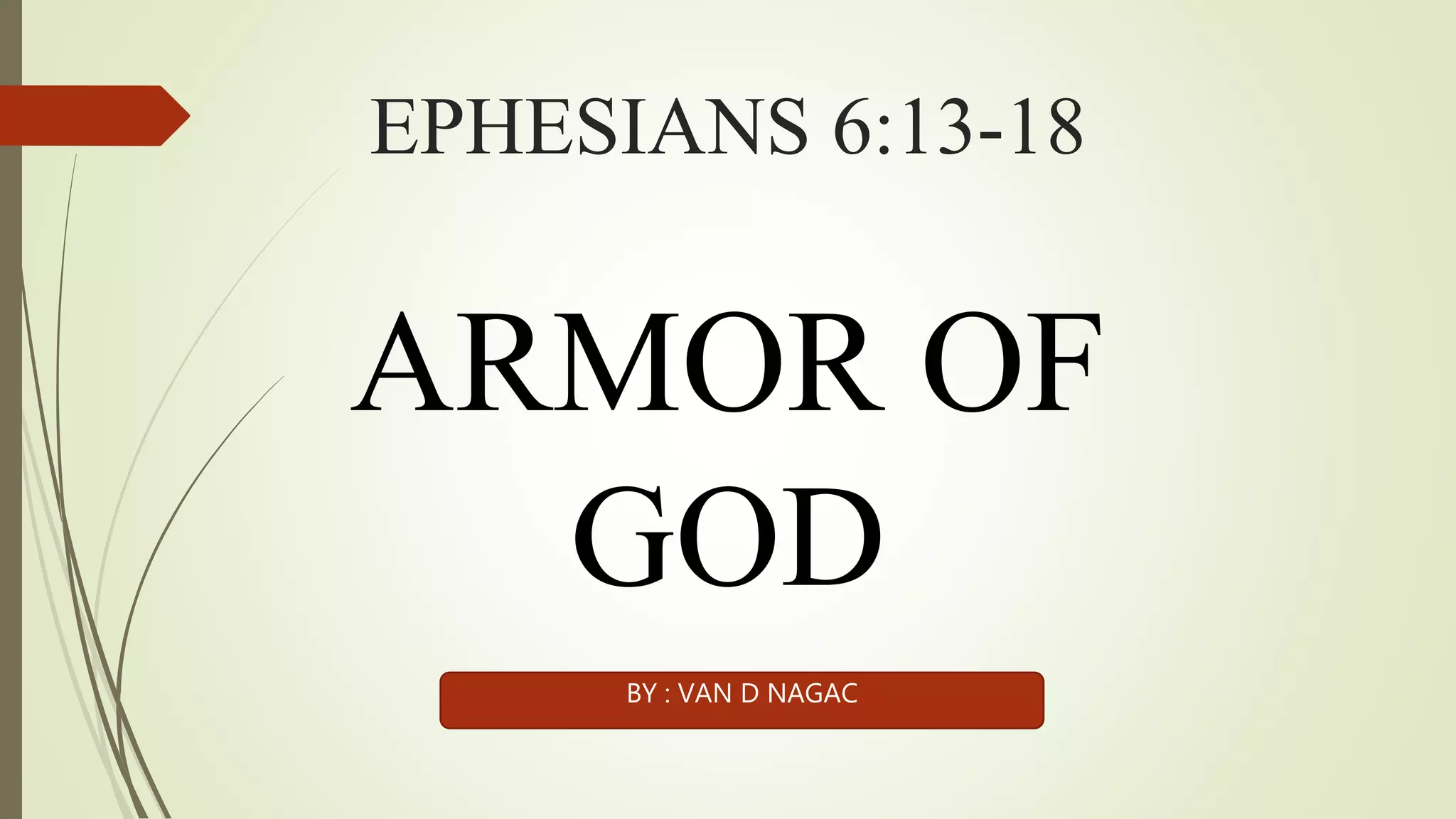 Armor of god | PPTX