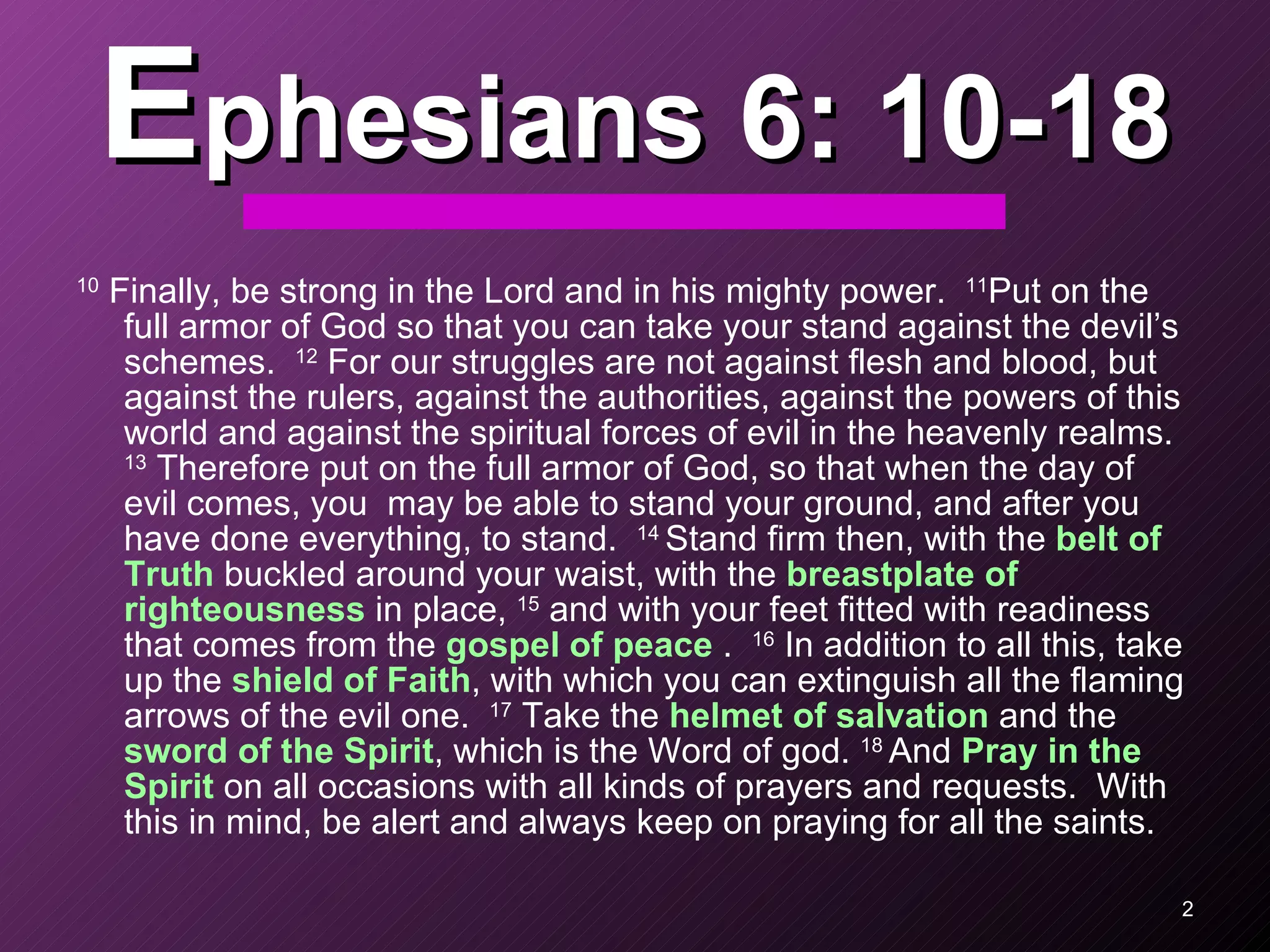 Armor of God | PPT